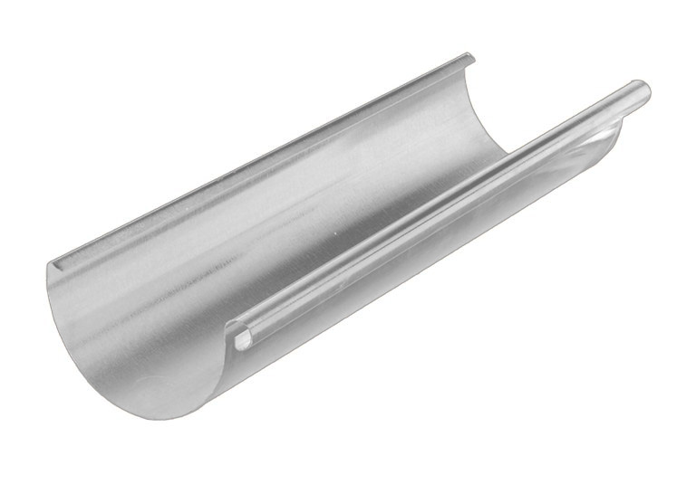 FeZn Olučne cevi Siva Ral 9006 - Horinzotala Poluokrugla 333 mm - Lim.rs